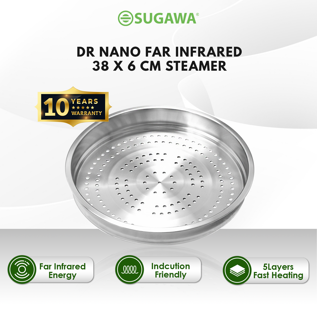 FAR INFRARED RAY NANO ENERGY STEAMER 36X6CM – SUGAWA.MY